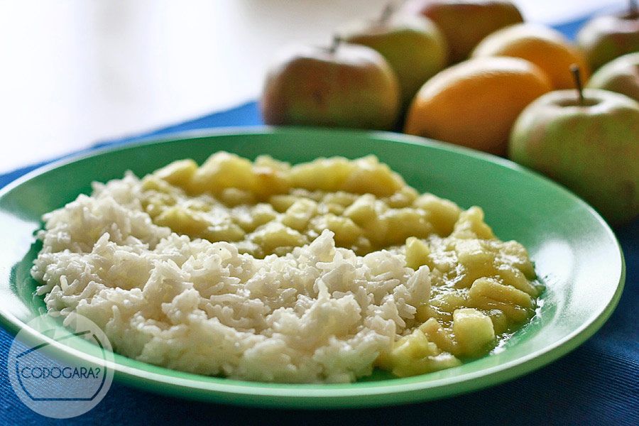 Ryż z jabłkami - przepis